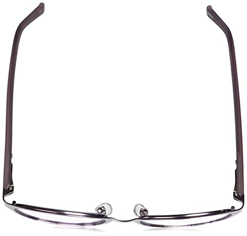 Foster Grant womens Charlsie Multifocus Glasses Reading Glasses, Satin Purple/Transparent, 52 mm US