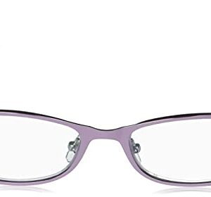 Foster Grant womens Charlsie Multifocus Glasses Reading Glasses, Satin Purple/Transparent, 52 mm US