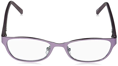 Foster Grant womens Charlsie Multifocus Glasses Reading Glasses, Satin Purple/Transparent, 52 mm US