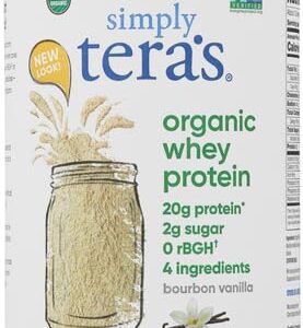 Simply Tera's Organic Whey Protein Bourbon Vanilla, 12 OZ