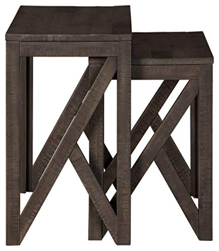 Signature Design by Ashley Emerdale Rustic Nesting Accent Table Set, Brown