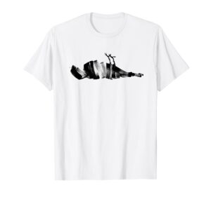 atticus brush bird t shirt (black print)