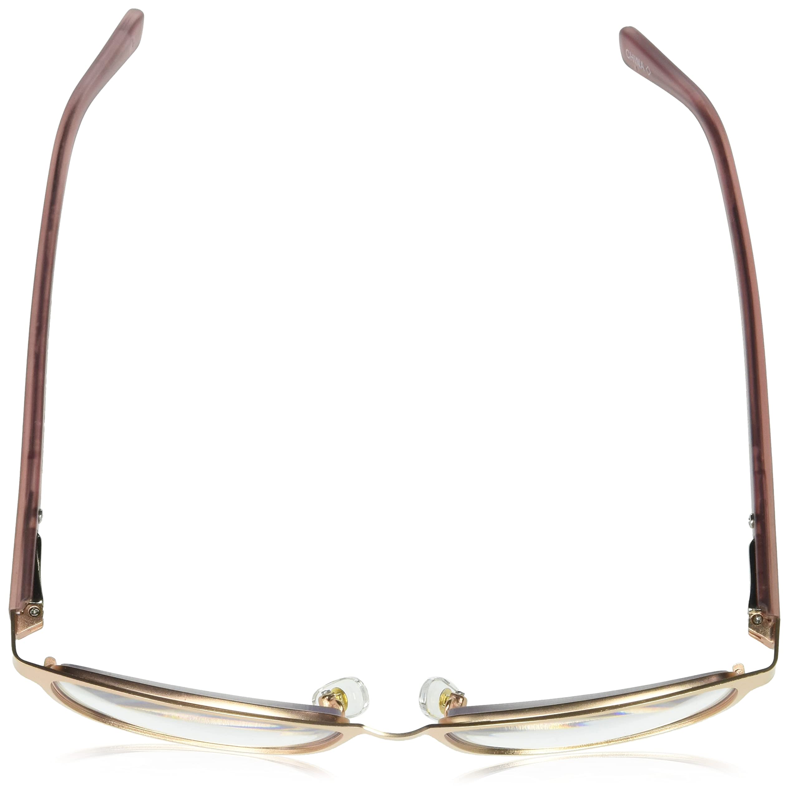 Foster Grant Women's Tierney Multifocus Cat-Eye Reading Glasses, Rose Gold/Transparent, 53 mm + 1.75