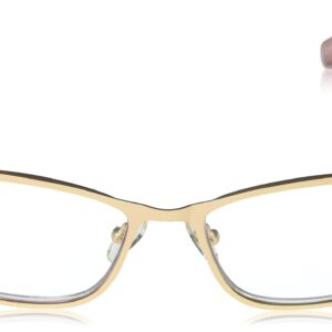 Foster Grant Women's Tierney Multifocus Cat-Eye Reading Glasses, Rose Gold/Transparent, 53 mm + 1.75