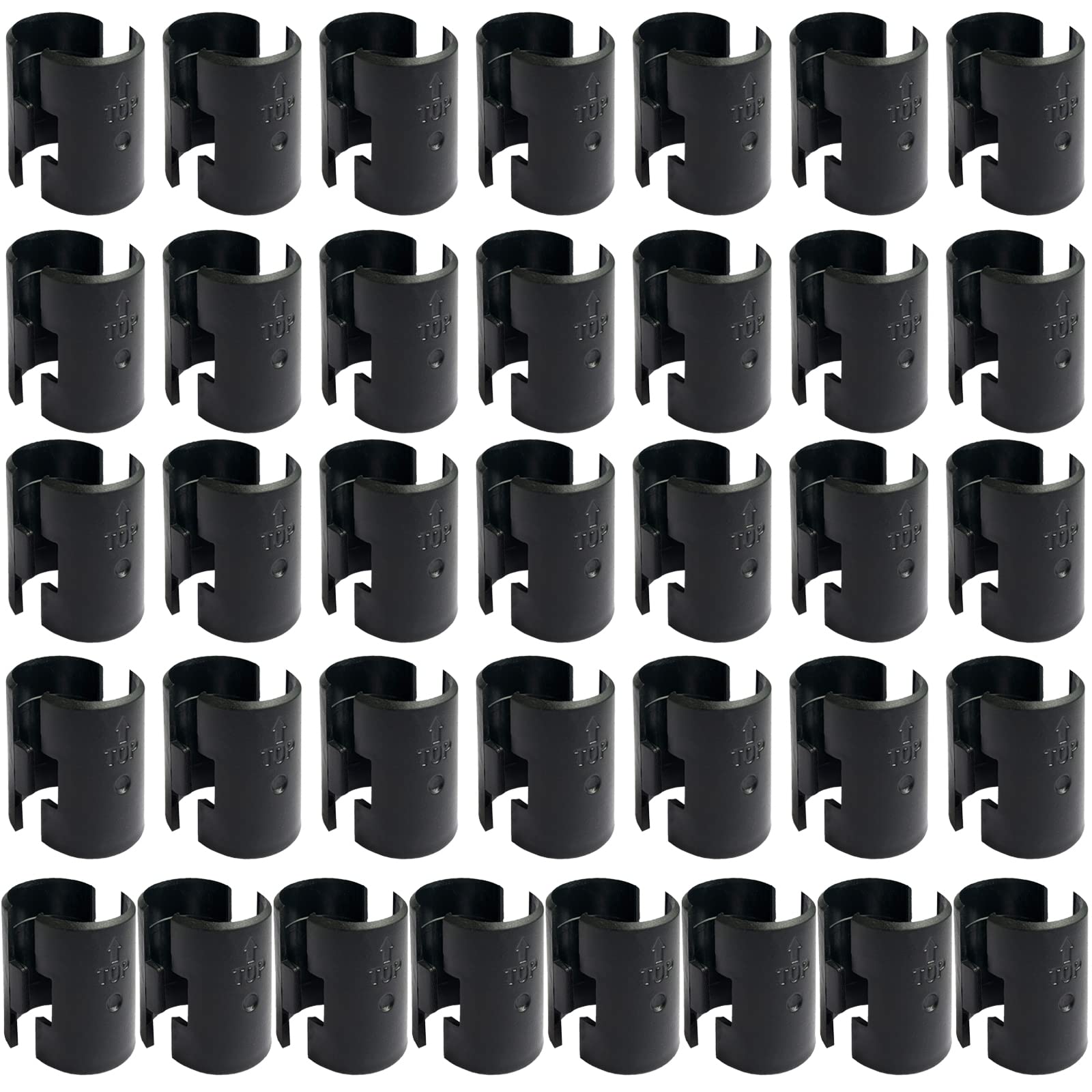 WAFJAMF 72 Pack Wire Shelving Shelf Lock Clips for 1" Post- Shelving Sleeves Replacements for Wire Shelving System