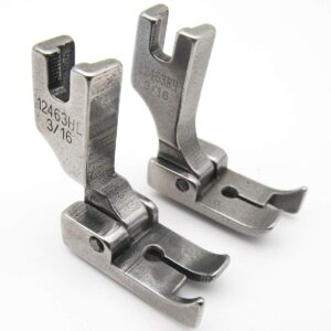 ckpsms brand -#12463 hinged right & left raising presser foot with guide for top-stitch (1/8")