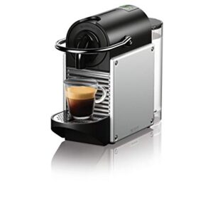 Nespresso Pixie Espresso Machine by De'Longhi, 1100ml, Aluminum,Silver