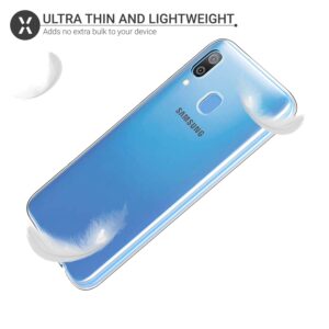 Olixar for Samsung Galaxy A40 Clear Case - Silicone Gel TPU Flexible - Ultra Thin - Slim Protection - Wireless Charging Compatible - Shockproof Phone Cover - Crystal Clear