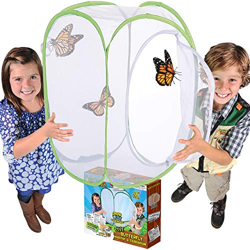 Nature Bound 24" Tall Butterfly Garden Habitat & Terrarium with Large Zipper