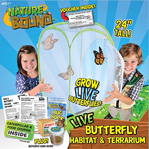 Nature Bound 24" Tall Butterfly Garden Habitat & Terrarium with Large Zipper