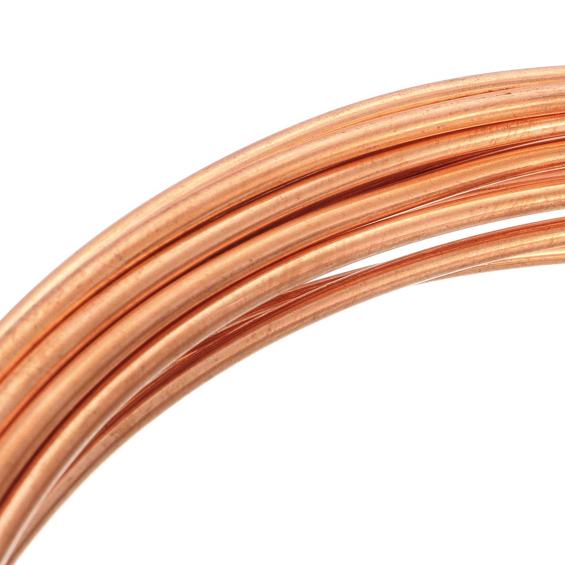 uxcell Refrigeration Tubing, 3/32" OD x 3/64" ID x 9.8 Ft Soft Coil Copper Tubing