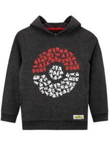 pokémon hoodie for boys with pokeball design | pikachu kids hoodies size 10 multicolored