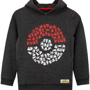 Pokémon Hoodie For Boys With Pokeball Design | Pikachu Kids Hoodies Size 10 Multicolored