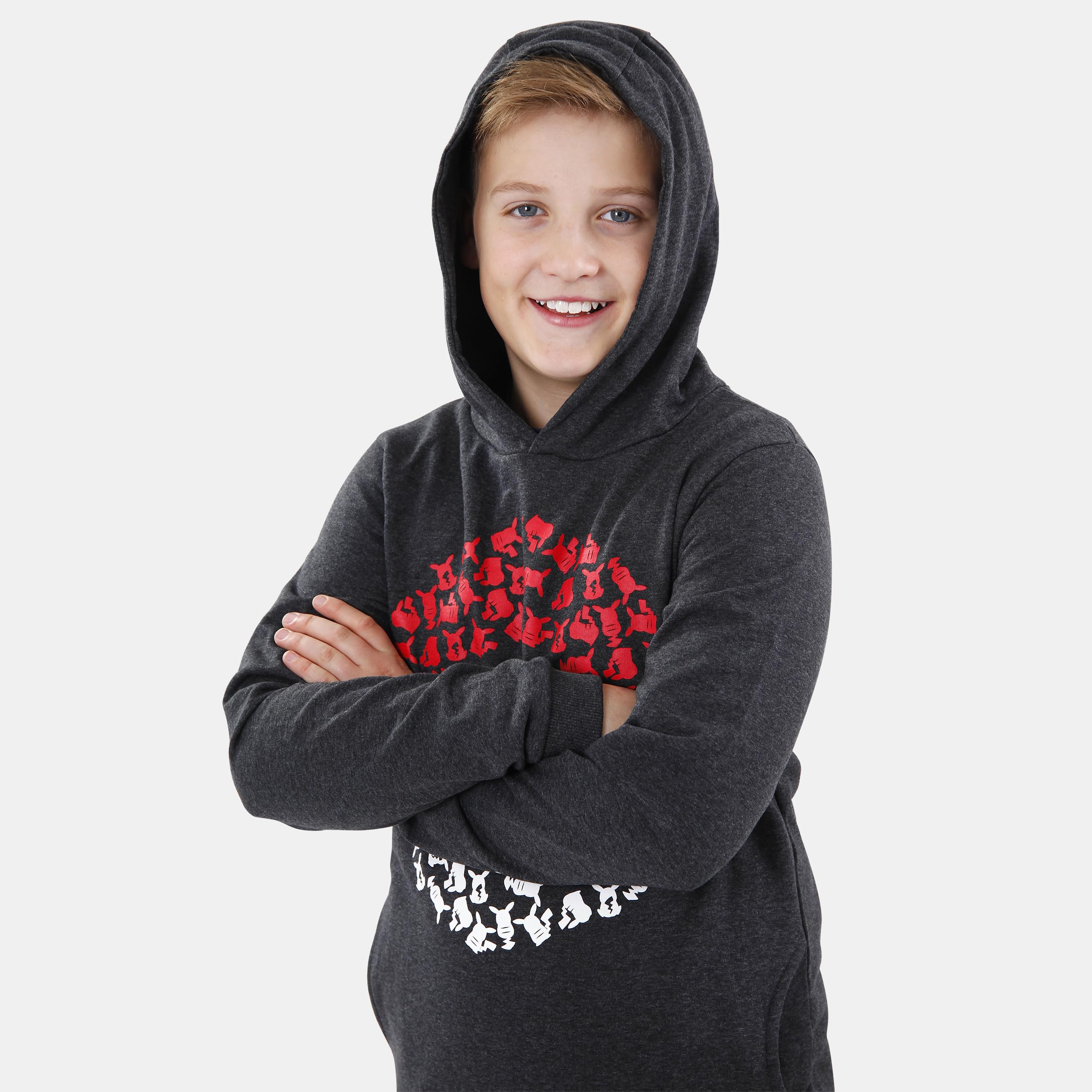 Pokémon Hoodie For Boys With Pokeball Design | Pikachu Kids Hoodies Size 10 Multicolored