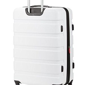 SwissGear 7366 Hardside Expandable Luggage with Spinner Wheels, White, 3-Piece Set (19/23/27)