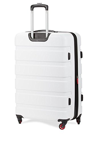 SwissGear 7366 Hardside Expandable Luggage with Spinner Wheels, White, 3-Piece Set (19/23/27)