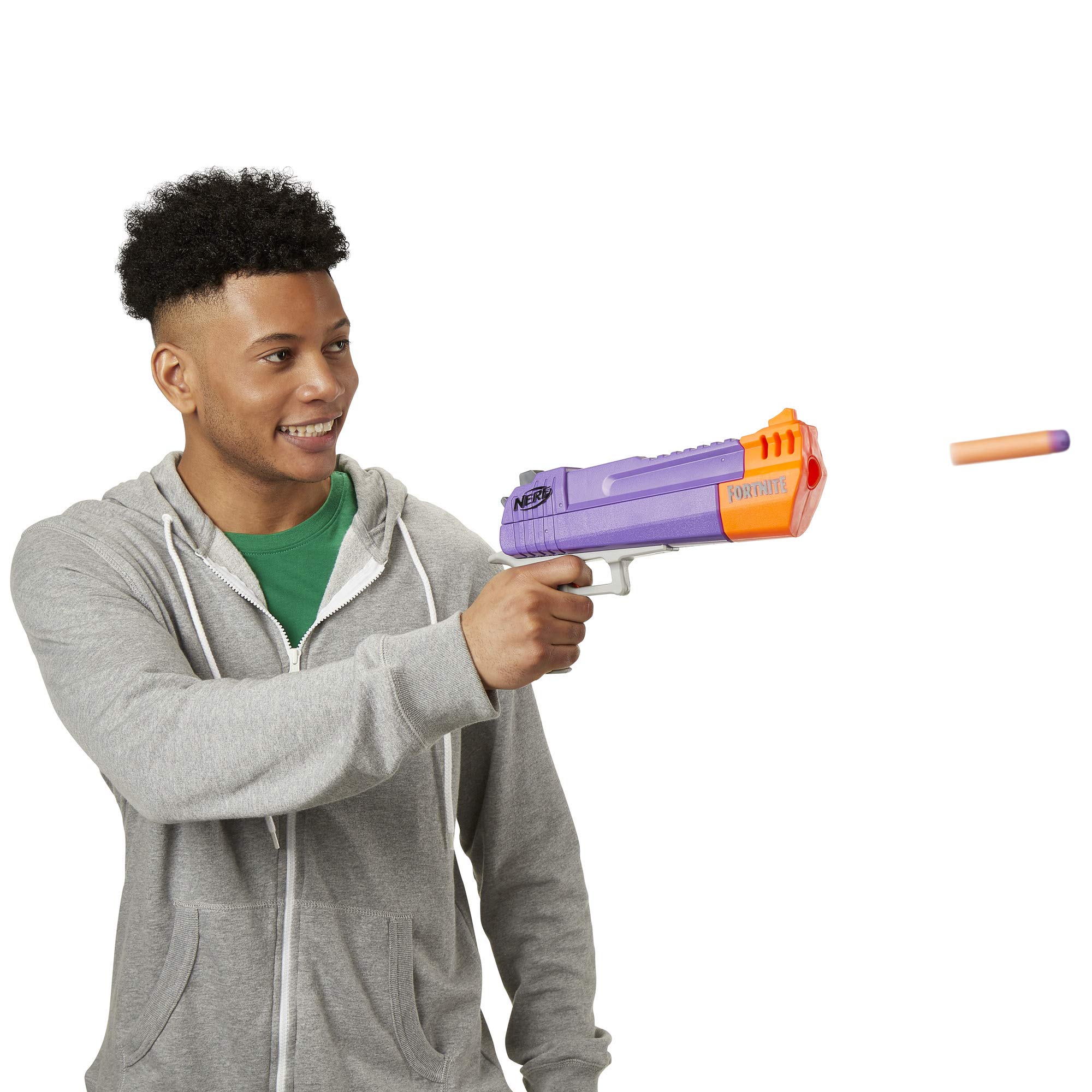 Nerf Fortnite HC-E Mega Dart Blaster - includes 3 Official Mega Fortnite Darts - for Youth, Teens, Adults