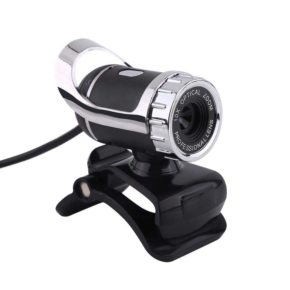 Webcam 480P, Clip on PC Camera, Built in Microphone,12.0M Pixels, 360° Rotating for Computer Laptop Desktop, Plug and Play for YouTube Video Broadcasting, Compatible with Windows