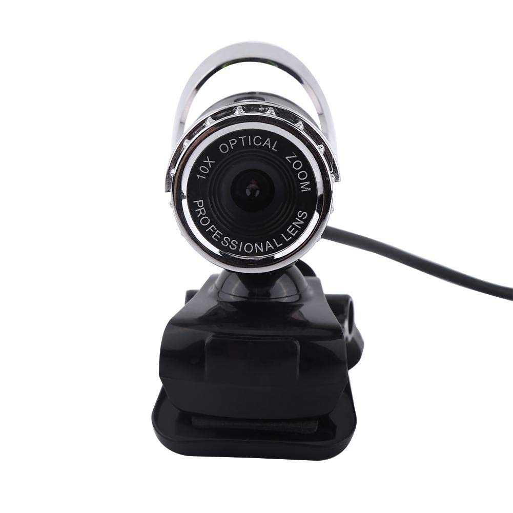 Webcam 480P, Clip on PC Camera, Built in Microphone,12.0M Pixels, 360° Rotating for Computer Laptop Desktop, Plug and Play for YouTube Video Broadcasting, Compatible with Windows