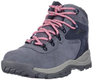 columbia women's newton ridge plus waterproof amped, stratus/canyon rose, 8.5