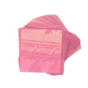 oasis supply twistable cellophane wrappers for candy, holds tight, for all soft or hard candies, 4 x 4" 500 sheets, pink