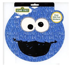 sesame street shaped sticker book | cookie monster | over 300 themed stickers