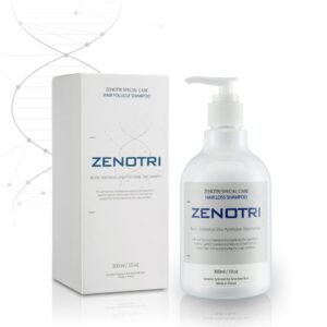 zenotri follicle shampoo hair loss zero with copper peptide, biotin, dexpanthenol, pyrithione zinc/genetic hair care solution