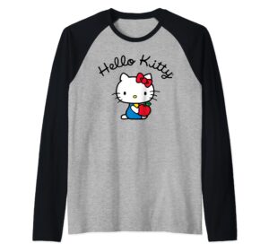 hello kitty retro logo raglan baseball tee