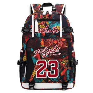 basketball player star j-ordan multifunction backpack travel daypacks fans laptop bag for men wome (style 1)