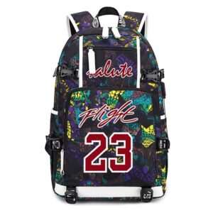 basketball player star j-ordan multifunction backpack travel daypacks fans laptop bag for men wome (style 4)