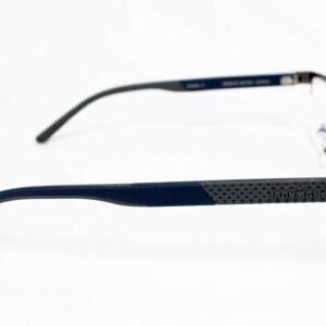 FosterGrant Ironman IronFlex IM1001 Men's Reading Glasses Semi Rimless Gun (Blue, 1.25)