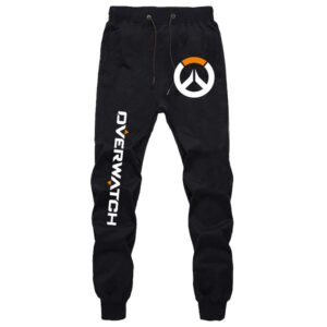 overwatch game around youth feet pants jogger sweatpants sport casual cloth (xxl, black)