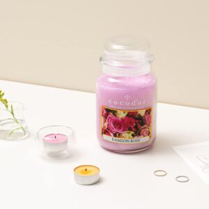 COCODOR Scented Tealight Candles/Tea Rose / 25 Pack / 4-5 Hour Extended Burn Time/Made in Italy, Cotton Wick, Scented Home Deco, Fragrance, Mother's day