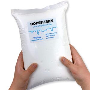 dope slime's huge soft inflating clay for slime or craft - 1kg bag