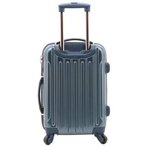 kensie Women's Alma Hardside Spinner Luggage, Expandable, Midnight Blue, Carry-On 20-Inch