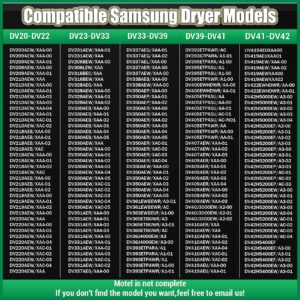 Dryer Heating Element DC47-00019A for Samsung Dv45h7000ew/a2 Dv40j3000ew/a2 Dv42h5000ew/a3 Dve50m7450w/a3 Dv48h7400ew/a2 Dryer Heater Element, DC96-00887A & DC47-00016A Fuse, DC47-00018A Thermostat