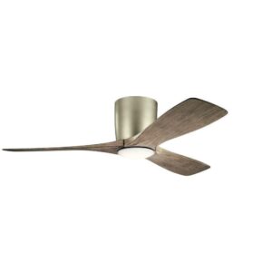 kichler 300032ni volos, 48" ceiling fan with led lights & wall control, brushed nickel