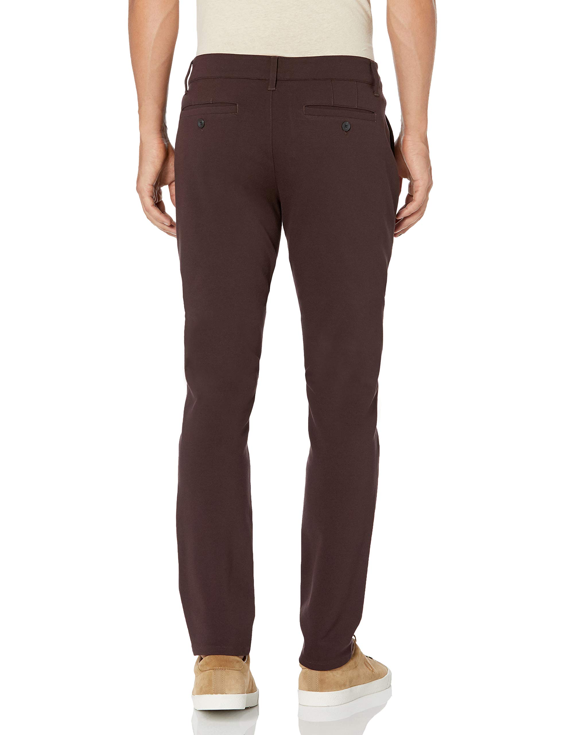 PAIGE Men's Stafford Trouser, Chocolate Plum, 31