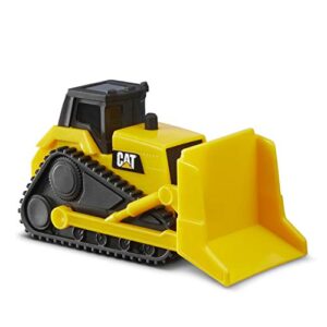 CAT Construction Toys, Little Machines 5pk Truck Toy Set, Includes Dump Truck, Front Loader, Bulldozer, Backhoe, and Excavator Vehicles with Moving Parts, Cake Toppers Ages 3+