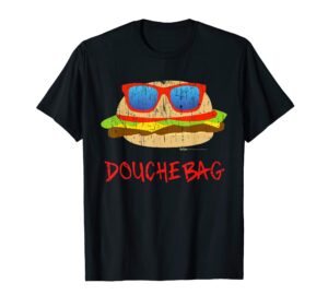 vintage cheeseburger in sunglasses douchebag t shirt