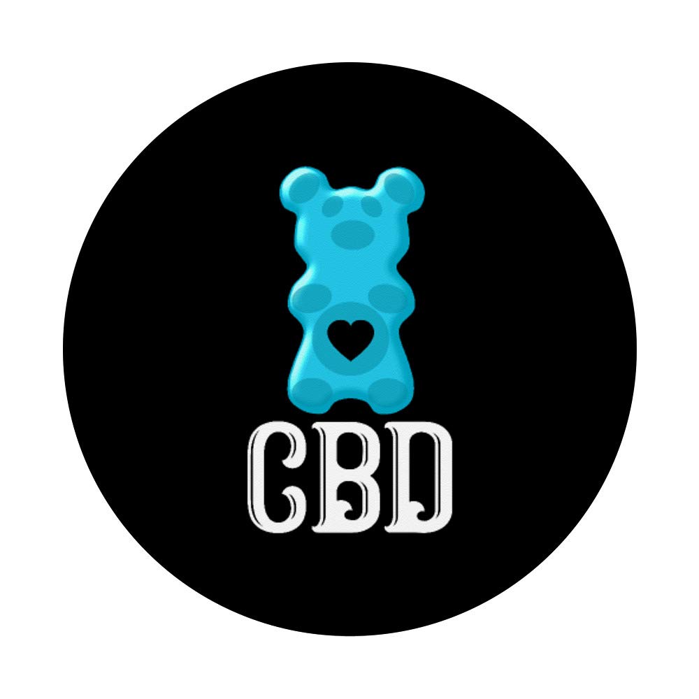 CBD Gummy Bear | Cannabadoil Gummies for Hemp Supporters PopSockets Grip and Stand for Phones and Tablets