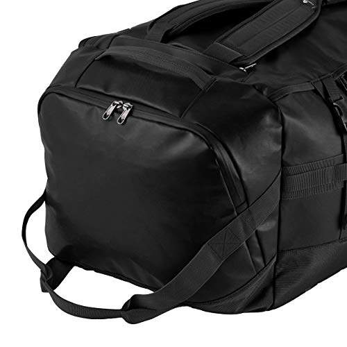 Eagle Creek Cargo Hauler 110L Rolling Duffle Bag with Wheels and Handle, Tuck-Away Backpack Straps, Easy-Access End Pocket & U-Lid Main Compartment, Jet Black