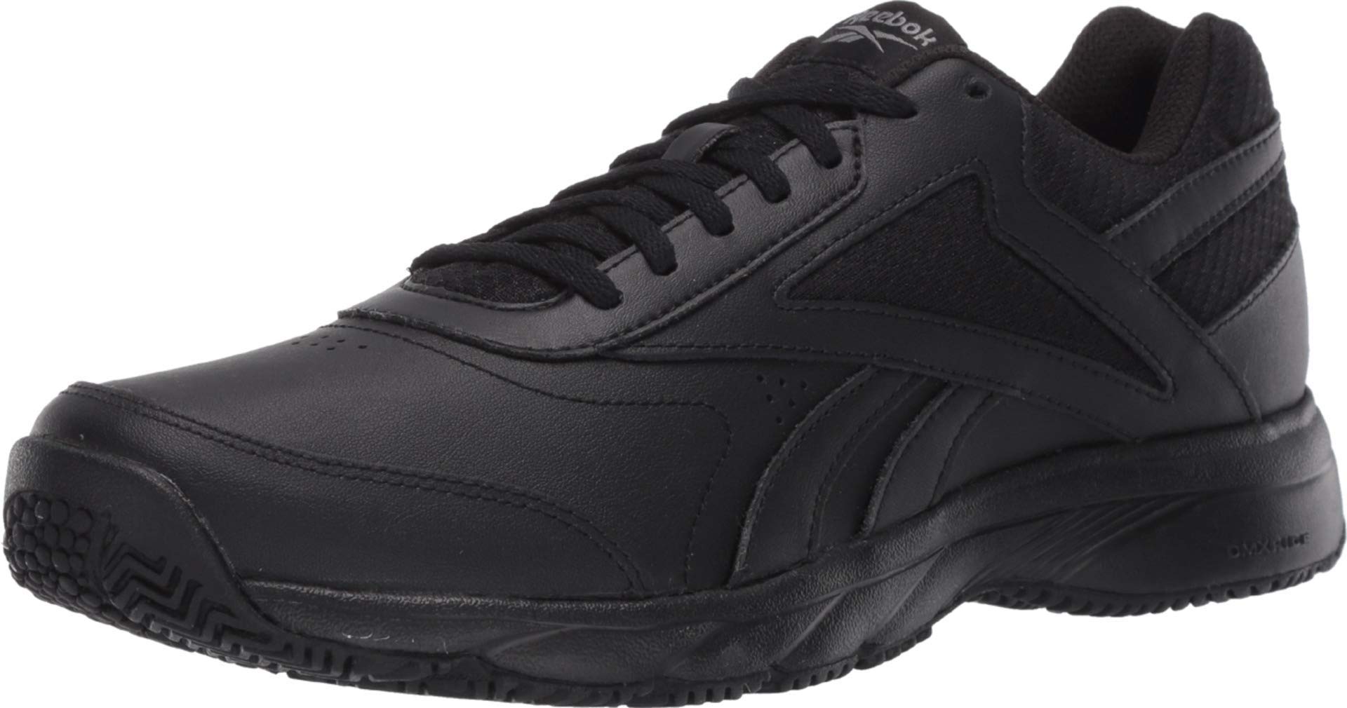 Reebok Men's Work N Cushion 4.0 Walking Shoe, Black/Cold Grey, 12.5 M US Men