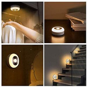 Motion Sensor Night Light, Smart Night Light for Kids, LED Stairs NightLight Stick-On Closet Light Wall Motion Activated Lamp Warm White Light Sensor Night Lights