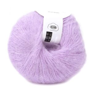 popular soft mohair knitting angora wool yarn for diy knitting (with a crochet)(violet)