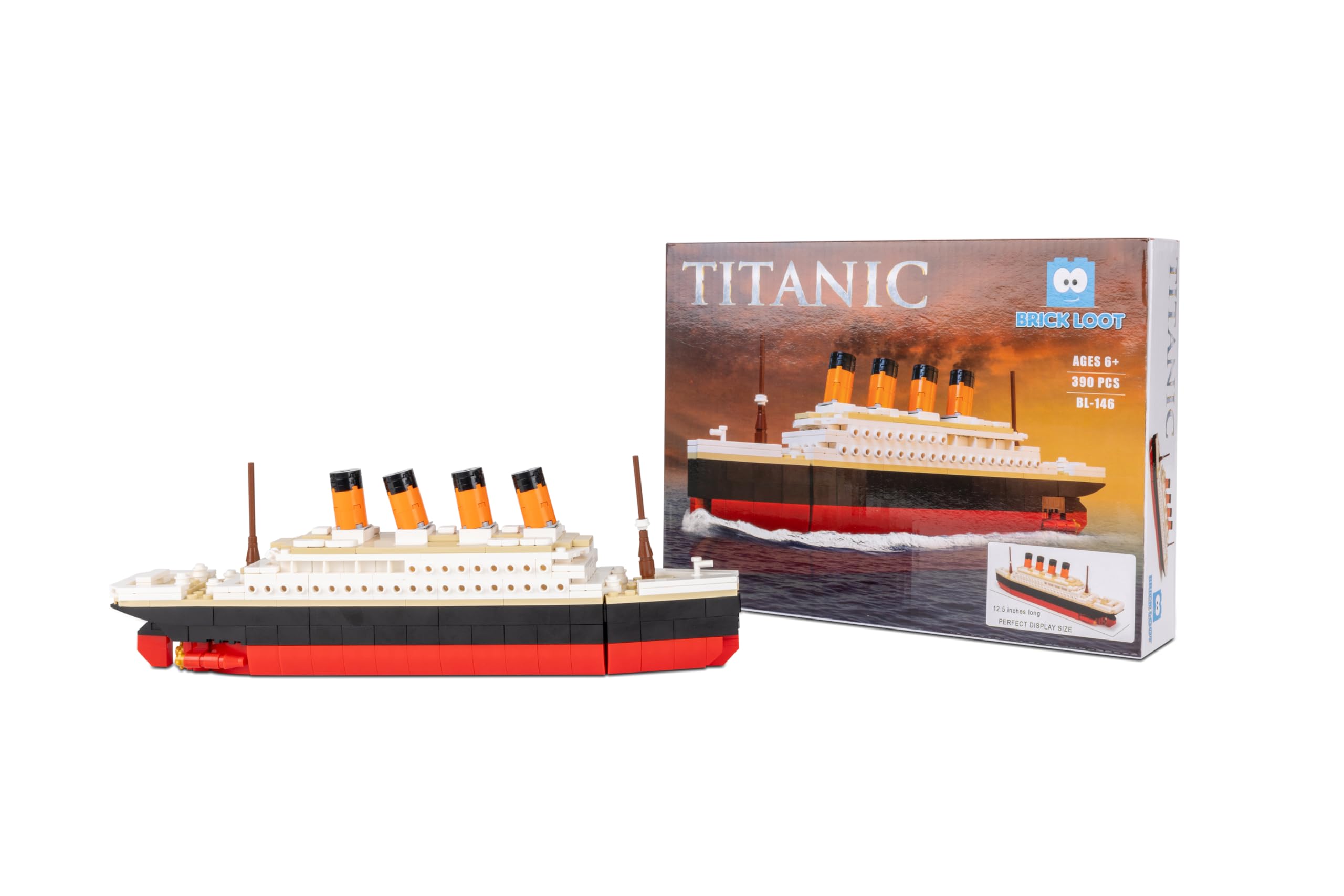 Brick Loot Titanic Building Blocks Large Set, Toy Ship Model Kit, Building Bricks Sets for Adults or Kids, 6 Year Old +, Home Decor, Quality Blocks Compatible with Lego & Major Brands, 217 Pieces