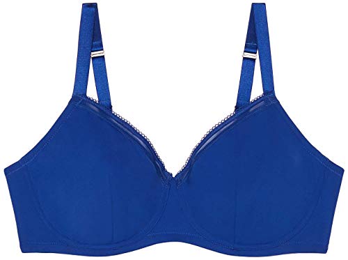 Savage X Fenty, Women's, Curvy Stretch Microfiber Unlined Bra, Emo Blue, 42C