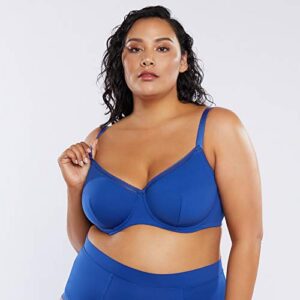 Savage X Fenty, Women's, Curvy Stretch Microfiber Unlined Bra, Emo Blue, 42C