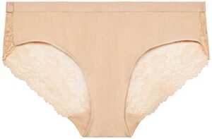 savage x fenty, women's, curvy lace back hipster, honey nude, 2x