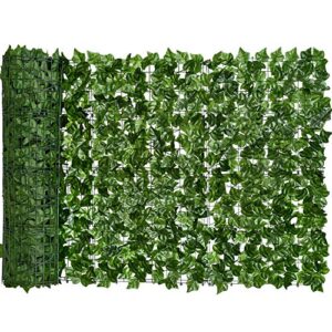 dearhouse artificial ivy privacy fence wall screen, 98.4x59in artificial hedges fence and faux ivy vine leaf decoration for outdoor garden decor